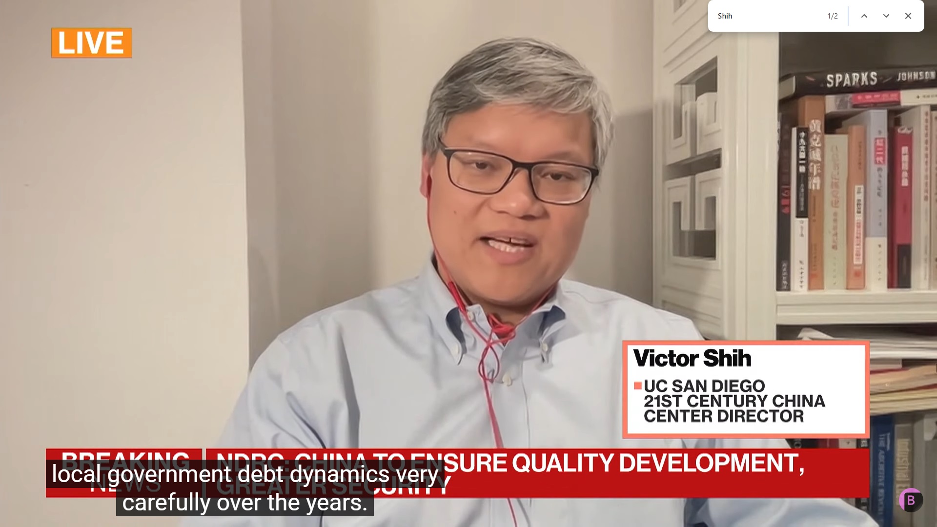 China cannot roll over its debts anymore – Victor Shih – China Speakers ...