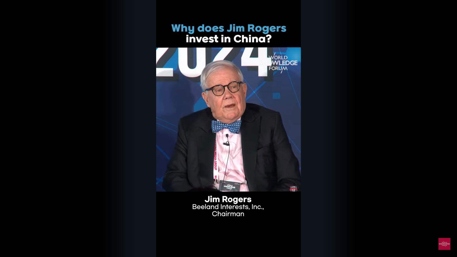 Why do I invest in China – Jim Rogers – China Speakers Bureau
