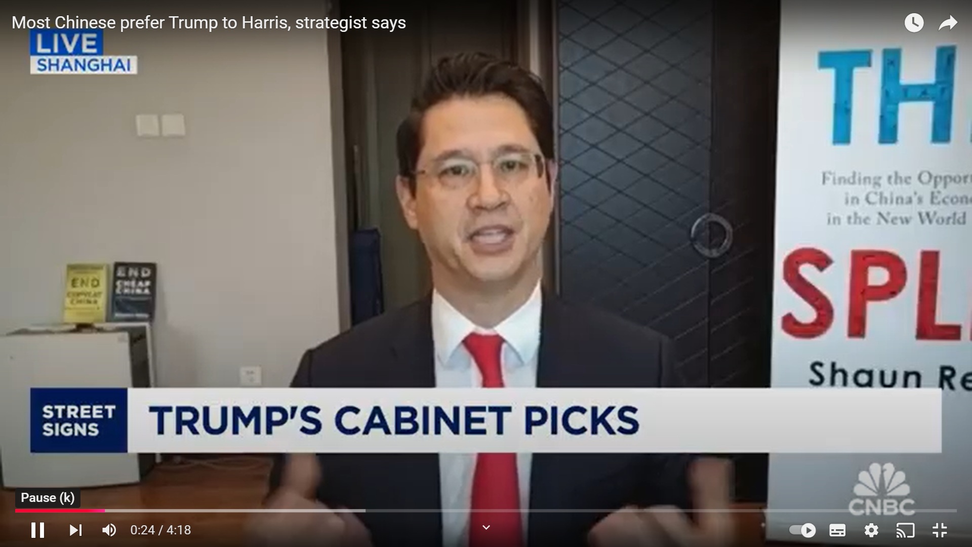 Why Chinese prefer Trump over Harris – Shaun Rein – China Speakers Bureau